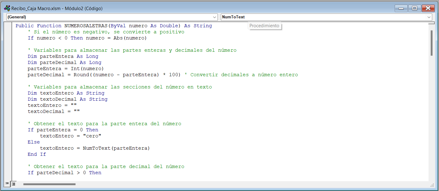 Convertir números a letras Excel - Dostin Hurtado